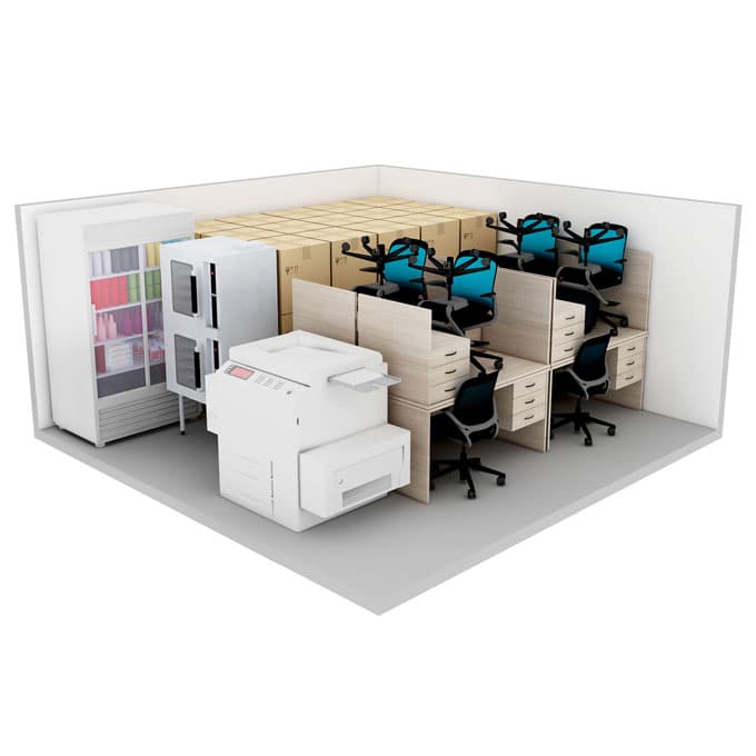 L Storage Room (66 - 105 sq ft) | Visual Size Estimator | StorHub