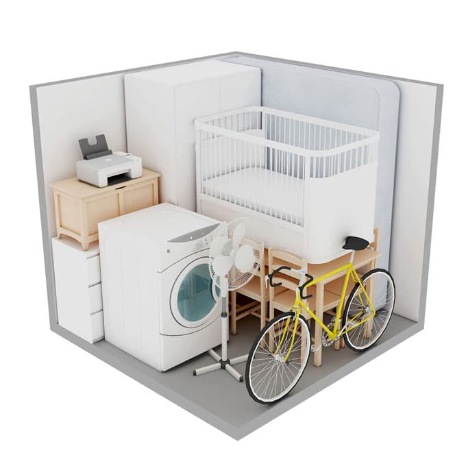 S Storage Room (33 - 45 sq ft) | Visual Size Estimator | StorHub